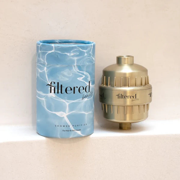 Filtered Beauty Shower Purifier - Brushed Gold